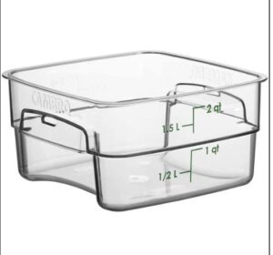 Recipiente cuadrado transparente de policarbonato para almacenar ...